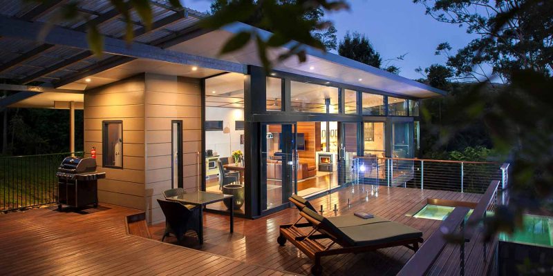 Luxury Mountain View Lodges, romantic private getaway with double spa ...